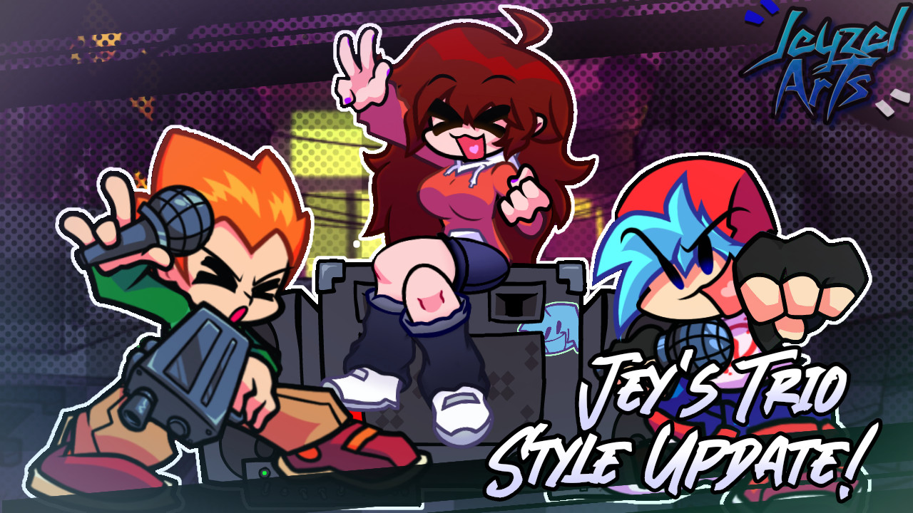 My Jey's Trio Style Update! Mod for Friday Night Funkin' | FNF Mods