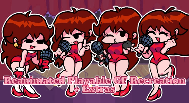Reanimated Playable Gf Recreation Extras Mod For Friday Night Funkin