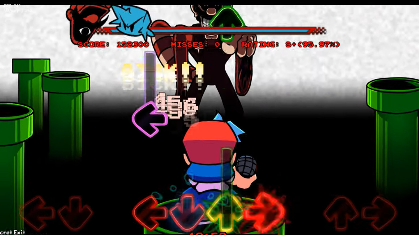 Secret Exit V2 playable Mid effort Mod for Friday Night Funkin' | FNF Mods