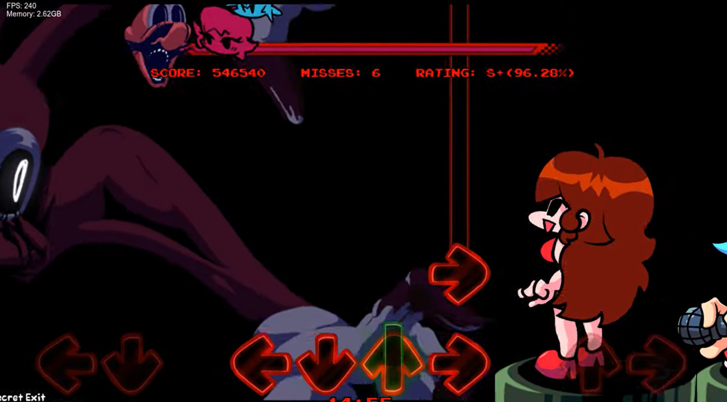 Secret Exit V2 playable Mid effort Mod for Friday Night Funkin' | FNF Mods