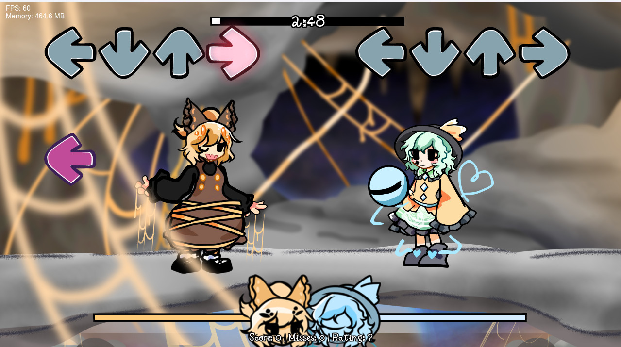 FNF x Touhou: Composition of a Closed Eye (DEMO) Mod for Friday Night ...