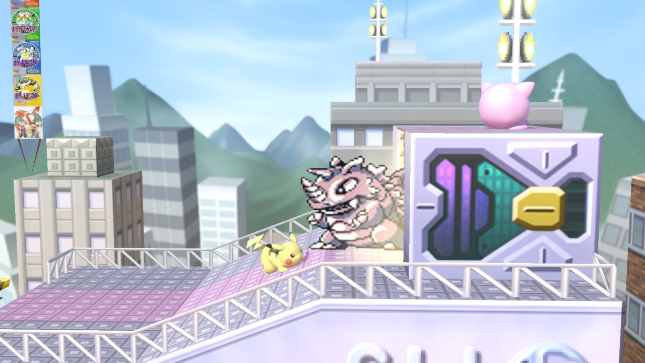 Gameboy Sprites Saffron City + New Pokemon Mod for Super Smash Bros ...