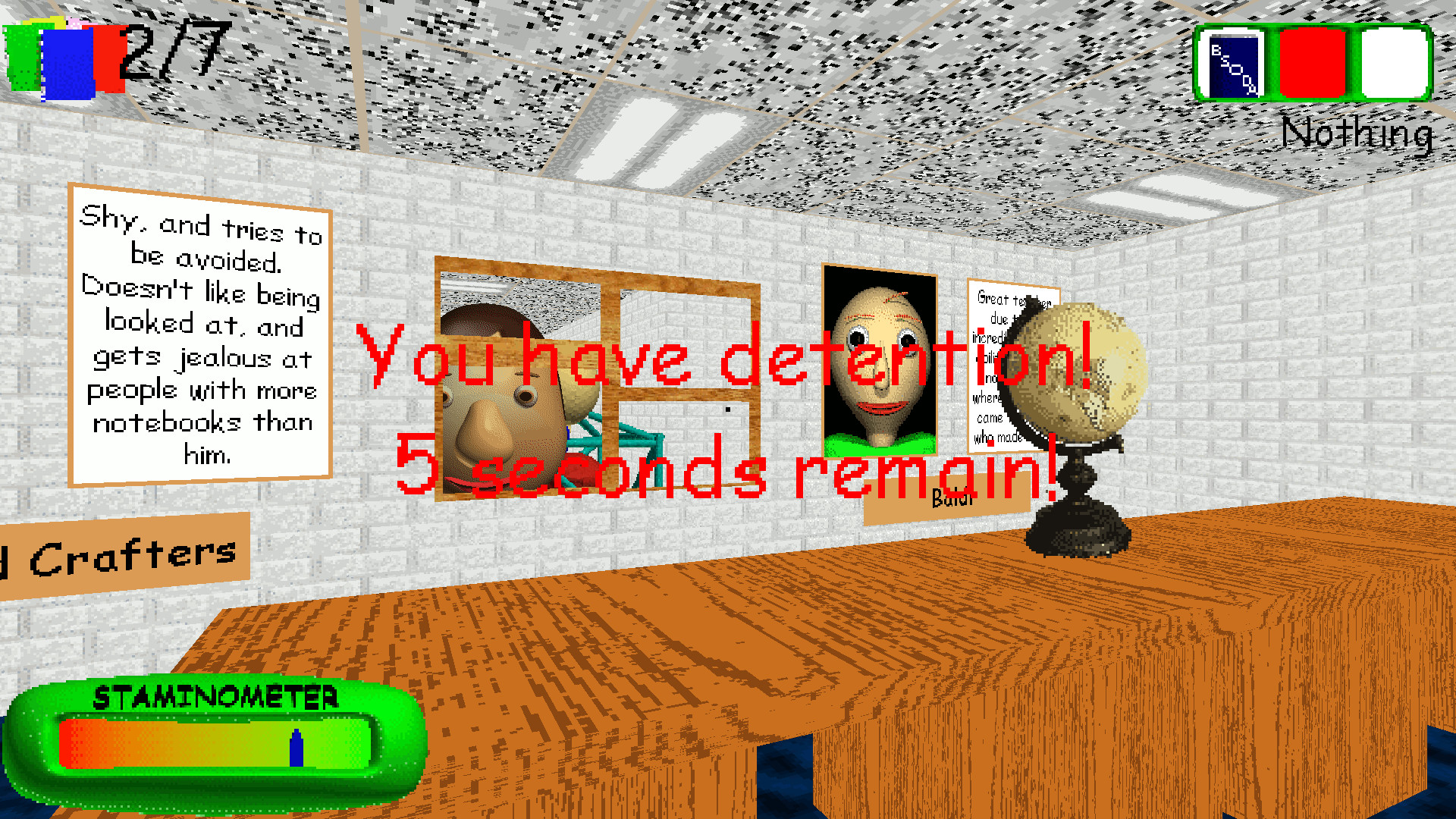 First Prize Pushes Everyone! Mod for Baldi's Basics | Baldi Mods