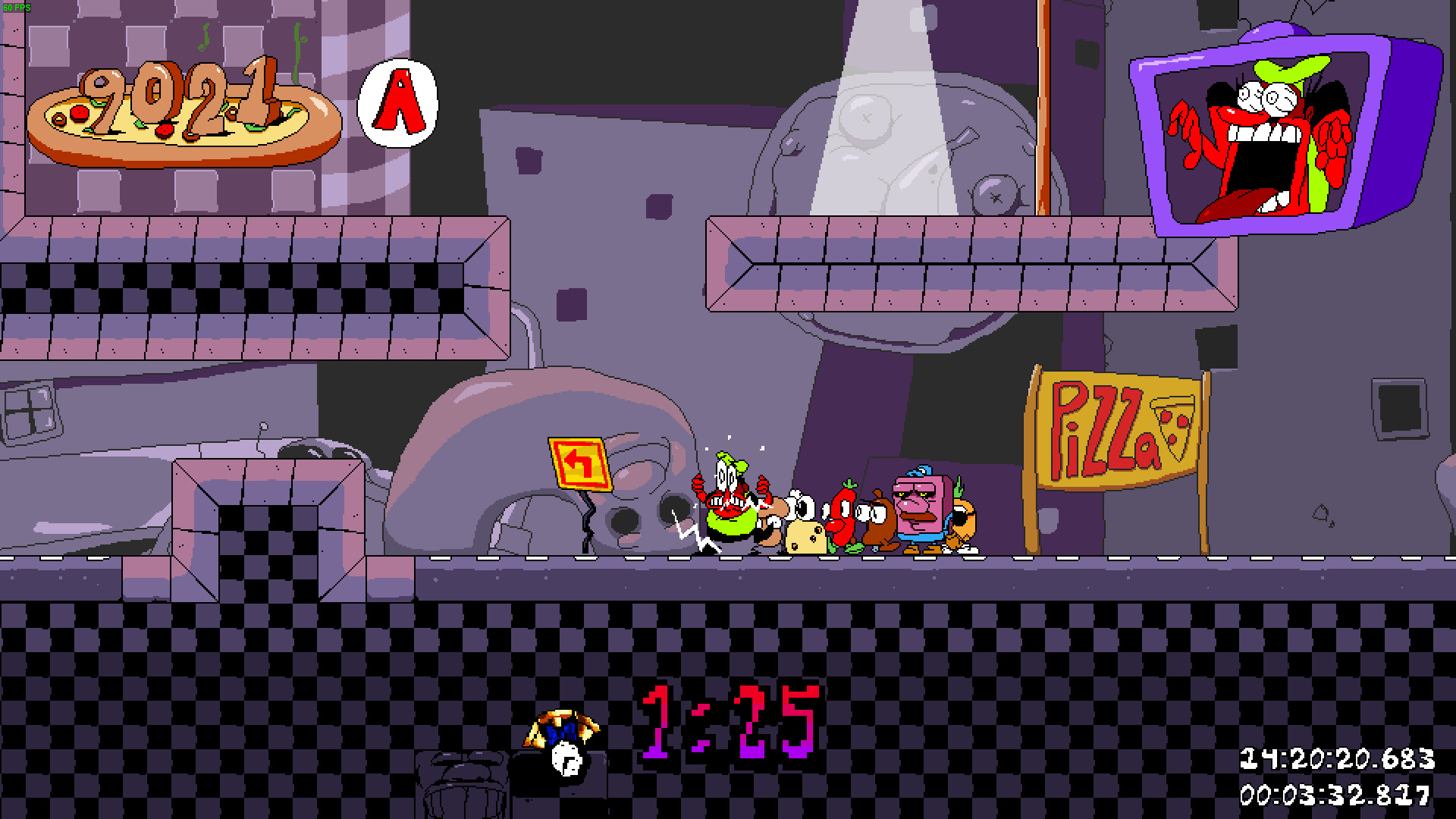 Spirit Timer In PT with ANTONBLAST PALETTES MOD Mod for Pizza Tower ...