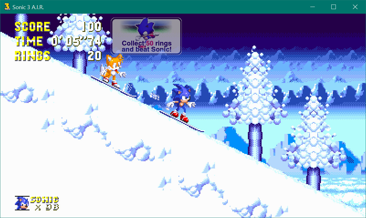 Snowboarding Partner Tails Mod for Sonic 3 A.I.R. | S3AIR Mods