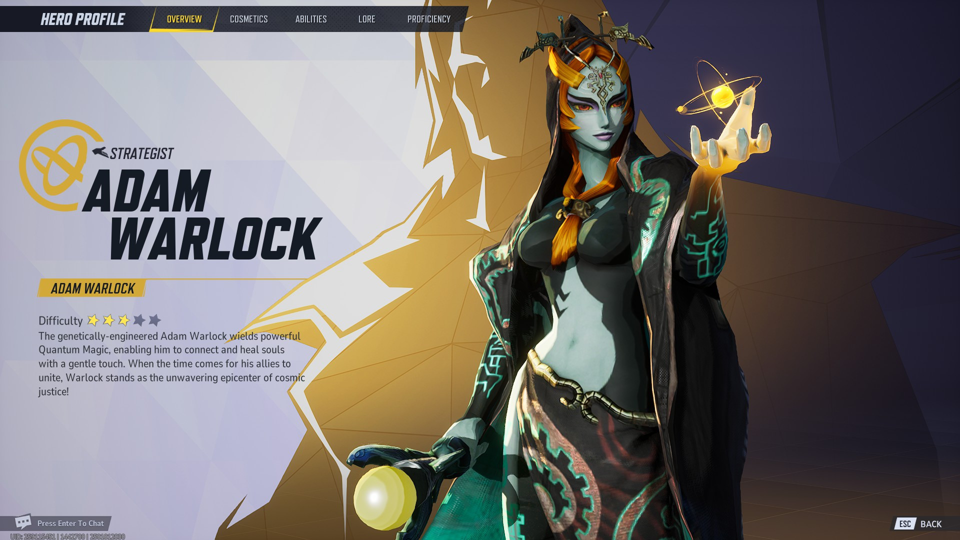 Twili Midna over Adam Warlock (Zelda TP) Mod for Marvel Rivals | MR Mods