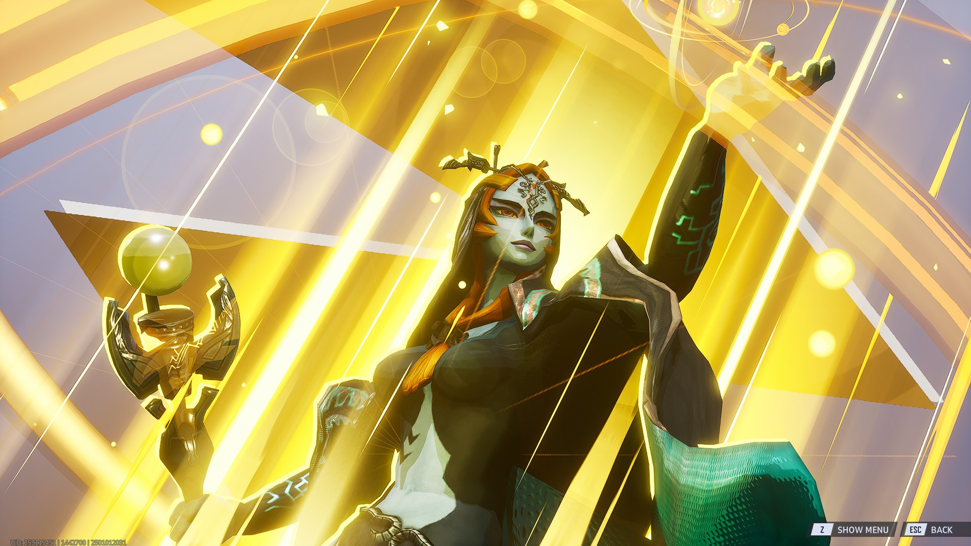 Twili Midna over Adam Warlock (Zelda TP) Mod for Marvel Rivals | MR Mods