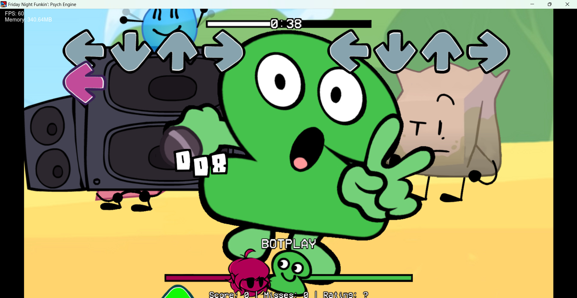 Playable Two (BFDI TPOT) Mod for Friday Night Funkin' | FNF Mods