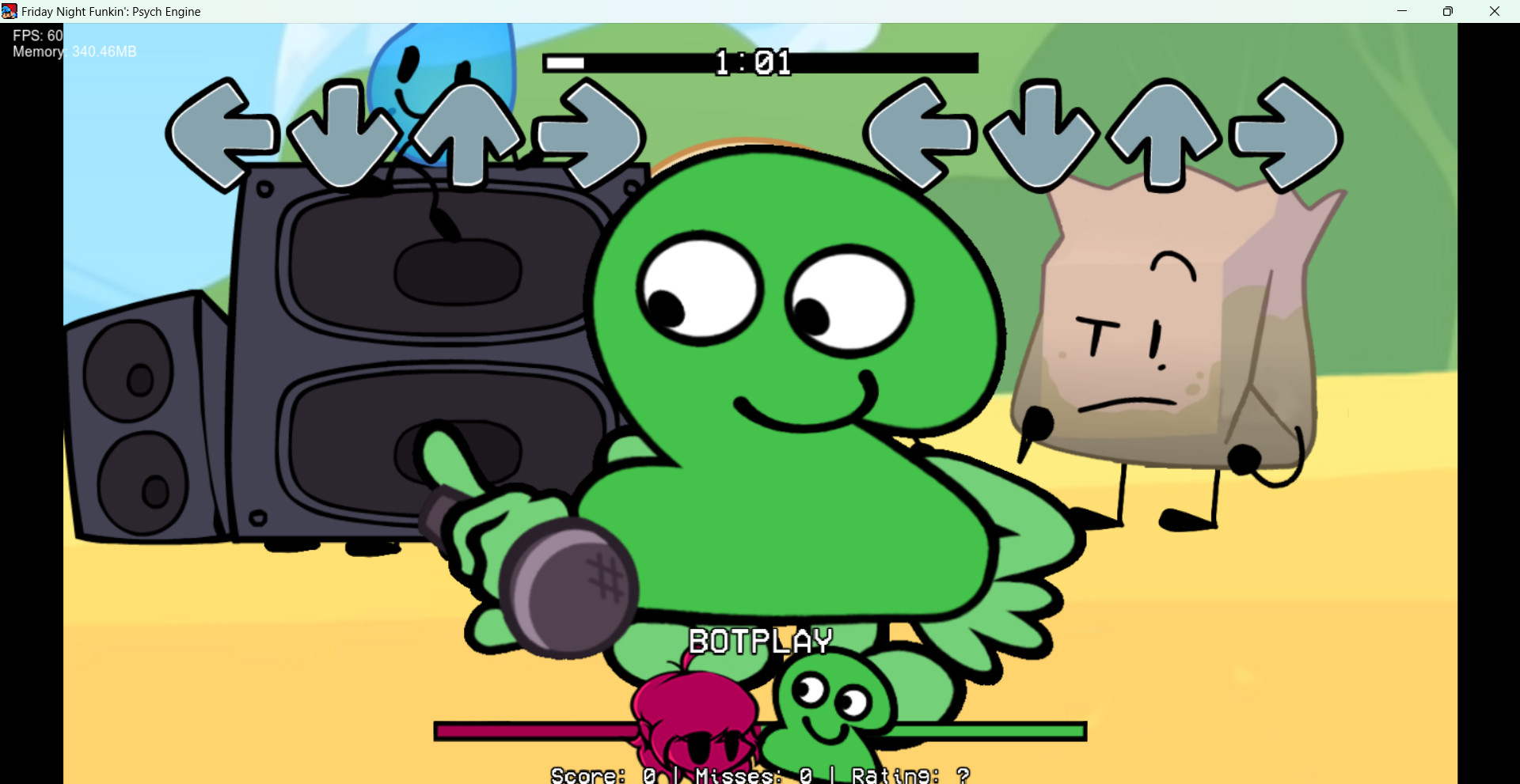 Playable Two (BFDI TPOT) Mod for Friday Night Funkin' | FNF Mods