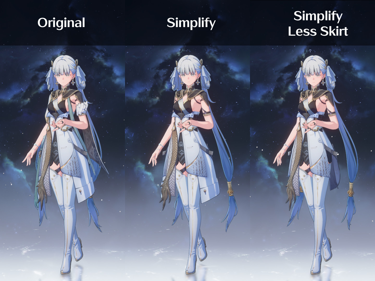 Jinhsi Simplify Edit + Bare Legs Mod for Wuthering Waves | WuWa Mods