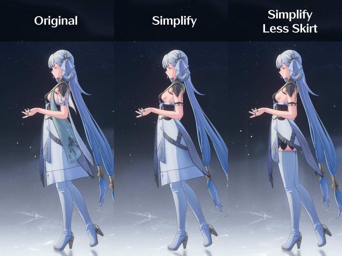 Jinhsi Simplify Edit + Bare Legs Mod for Wuthering Waves | WuWa Mods