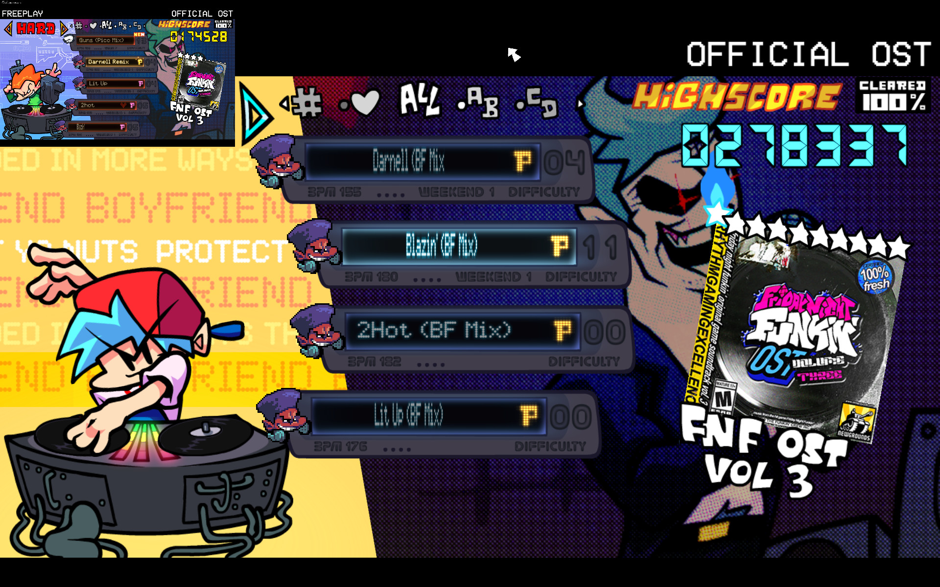 Weekend 1 BF Mix + darnell remix Mod for Friday Night Funkin' | FNF Mods