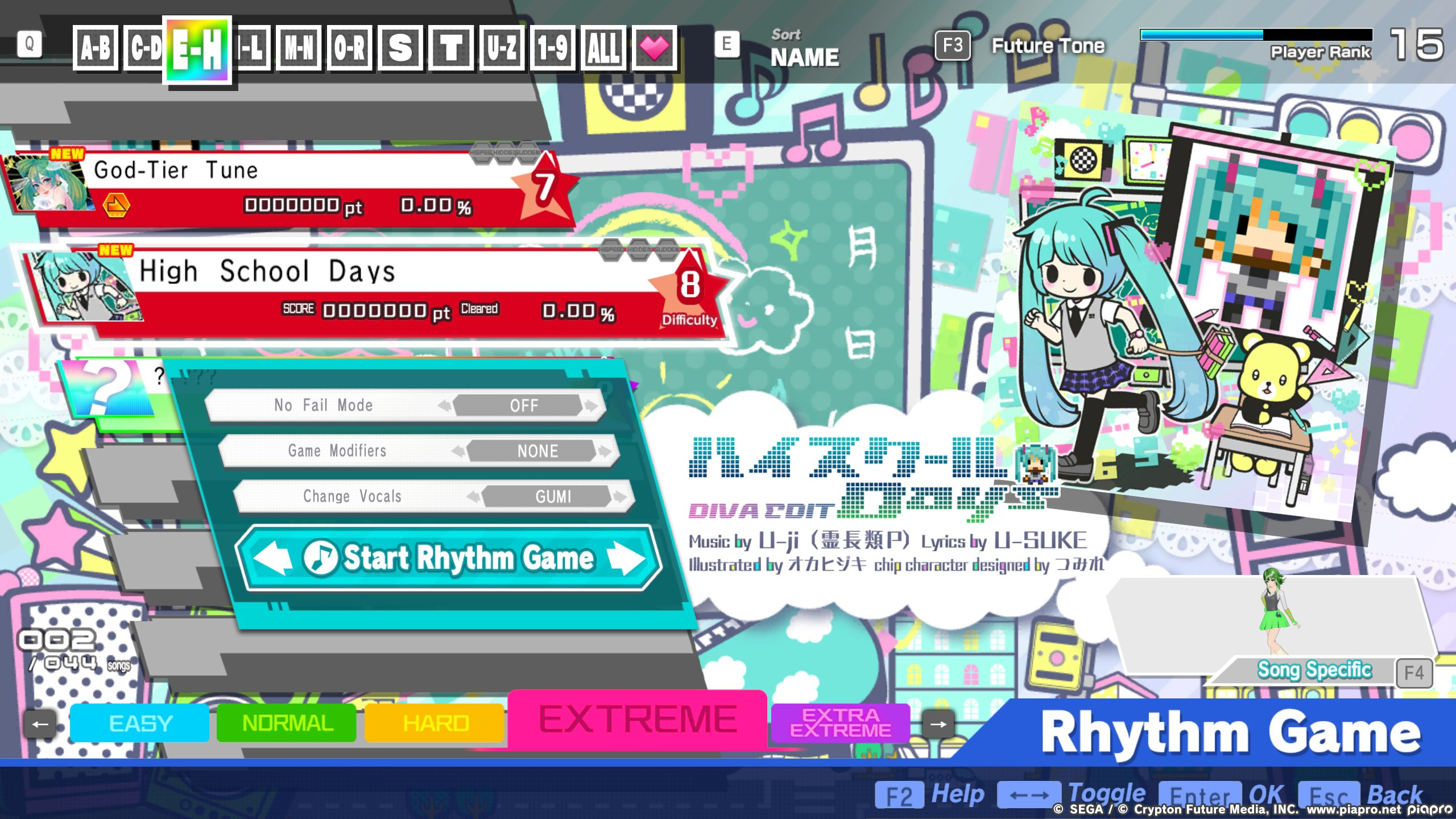 High School Days (GUMI Vocal) Mod for Hatsune Miku: Project DIVA Mega ...