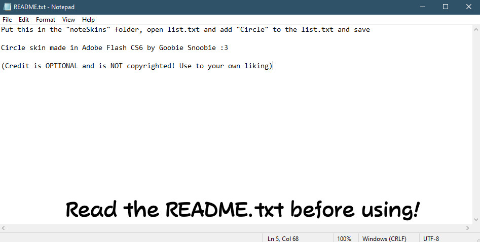 Goobie's Simple Circle Noteskin Mod for Friday Night Funkin' | FNF Mods