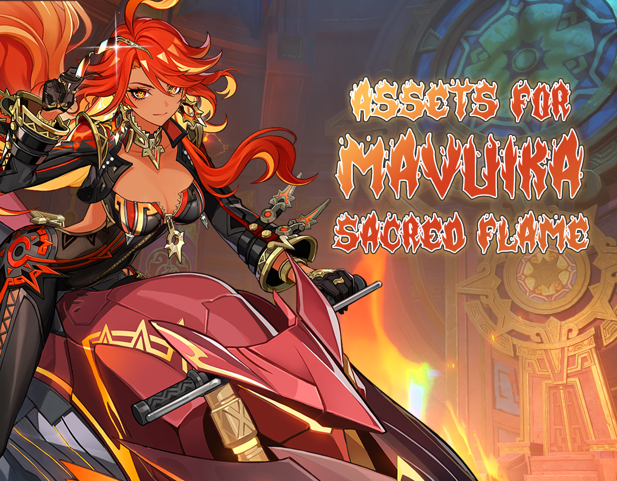 Assets for Sacred Flame Mavuika by MisterSoul Mod for Genshin Impact ...