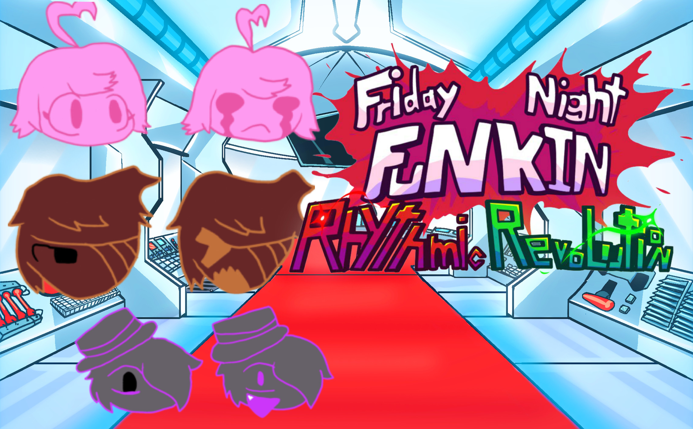 Fanmade Rhythmic Revolution icons Mod for Friday Night Funkin' | FNF Mods