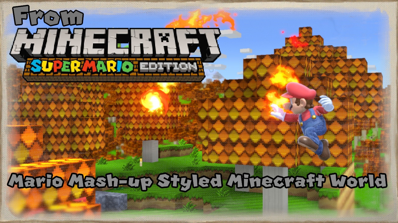 Mario Mash-up Pack Styled Minecraft World Mod for Super Smash Bros ...