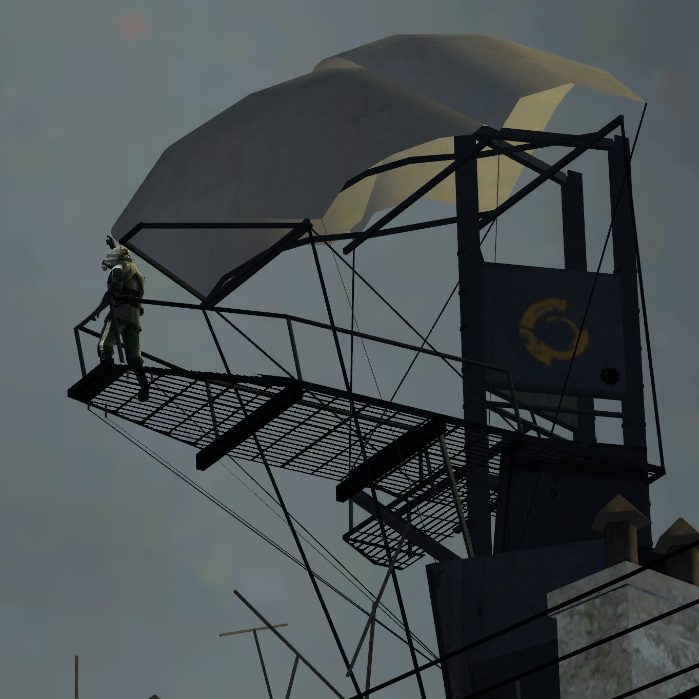 Transparent Combine Guard Tower Texture Mod for Half-Life 2 | HL2 Mods