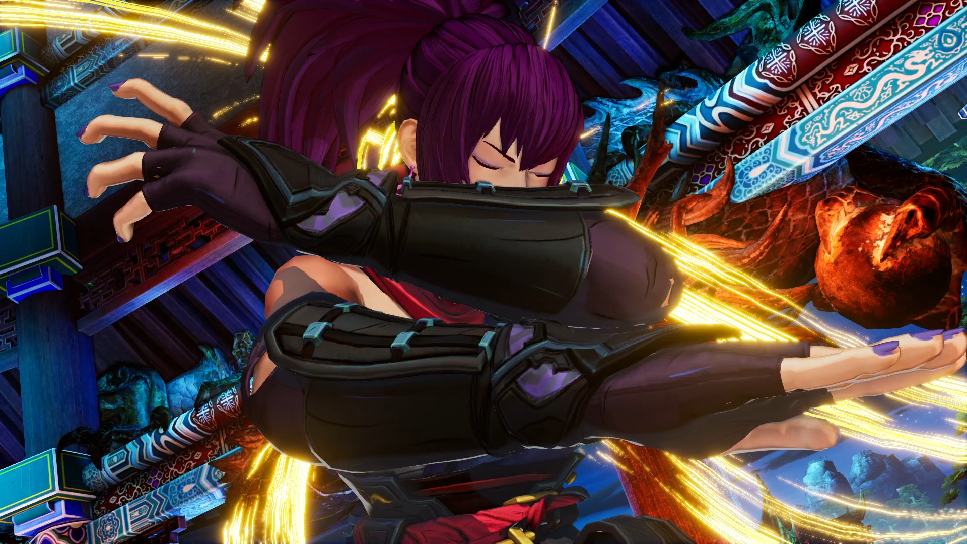 Psylocke Leona Mod for The King of Fighters XV | KoFXV Mods