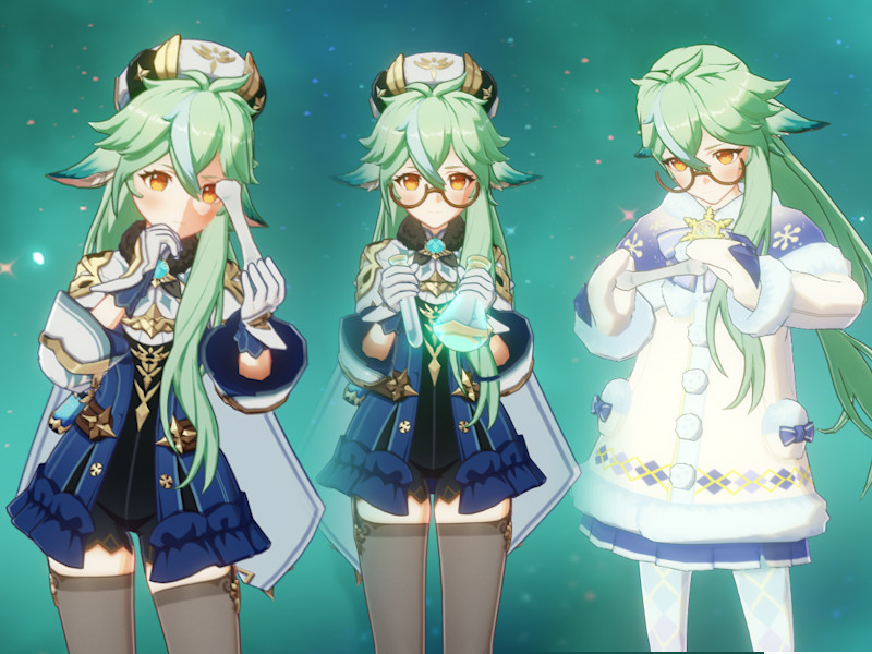 Cozy Winter Sucrose + Hair only Mod for Genshin Impact | GI Mods
