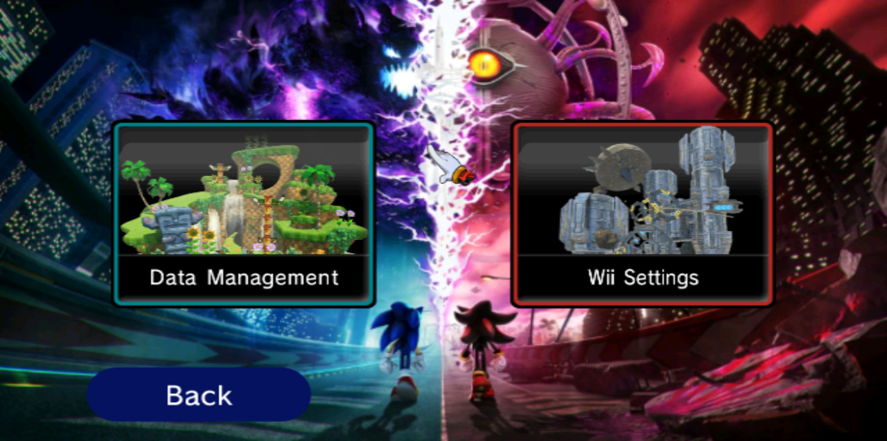 Shadow Generations - Wii Menu Theme Mod for Nintendo Wii | Wii Mods