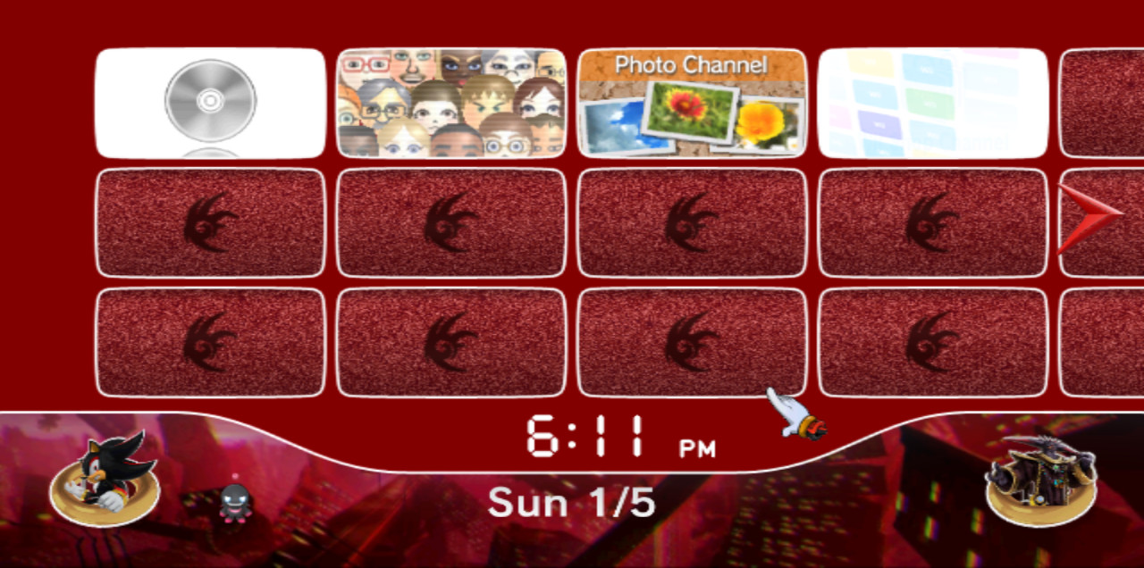 Shadow Generations - Wii Menu Theme Mod for Nintendo Wii | Wii Mods