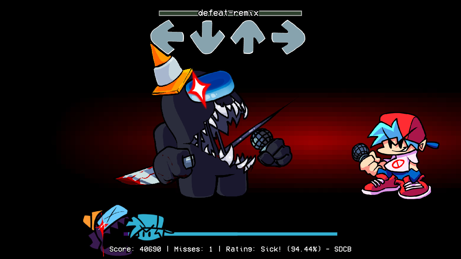 Vs. Impostor: Defeat Remix Charted Mod for Friday Night Funkin' | FNF Mods