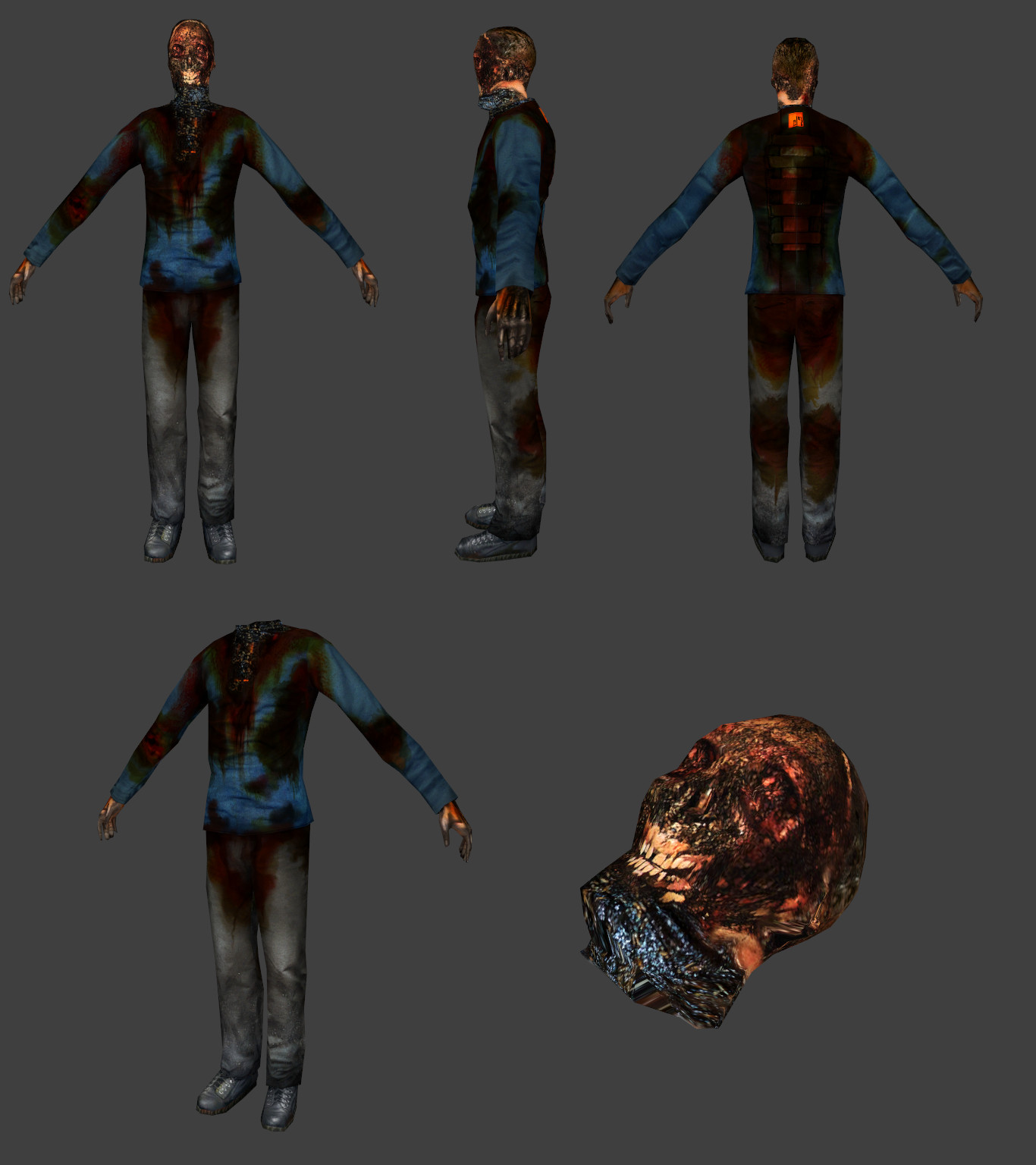 Original Default Zombie Skins Pack (+Custom Edits) Mod for Counter ...