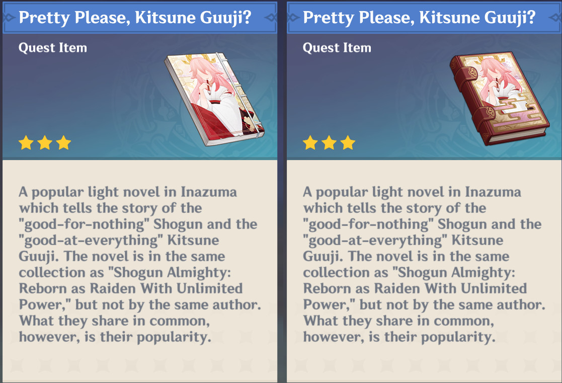 Limited Edition Light Novels Mod for Genshin Impact | GI Mods