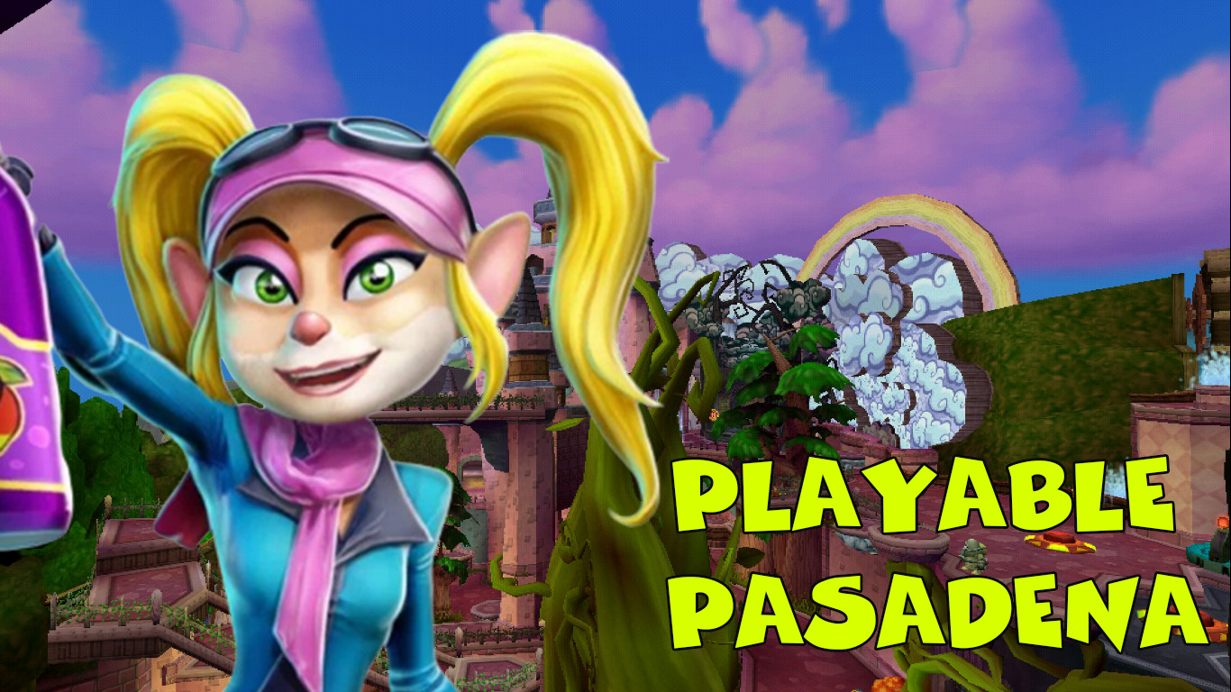 Play as pasadena on Free-roam Mod for Crash Tag Team Racing | CTTR Mods