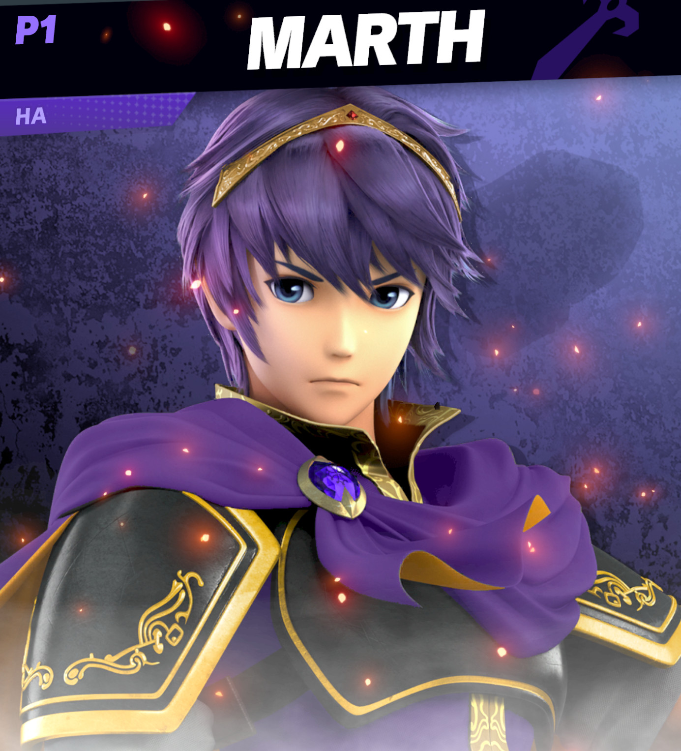 TLS Marth (purple recolor) Mod for Super Smash Bros. Ultimate | SSBU Mods