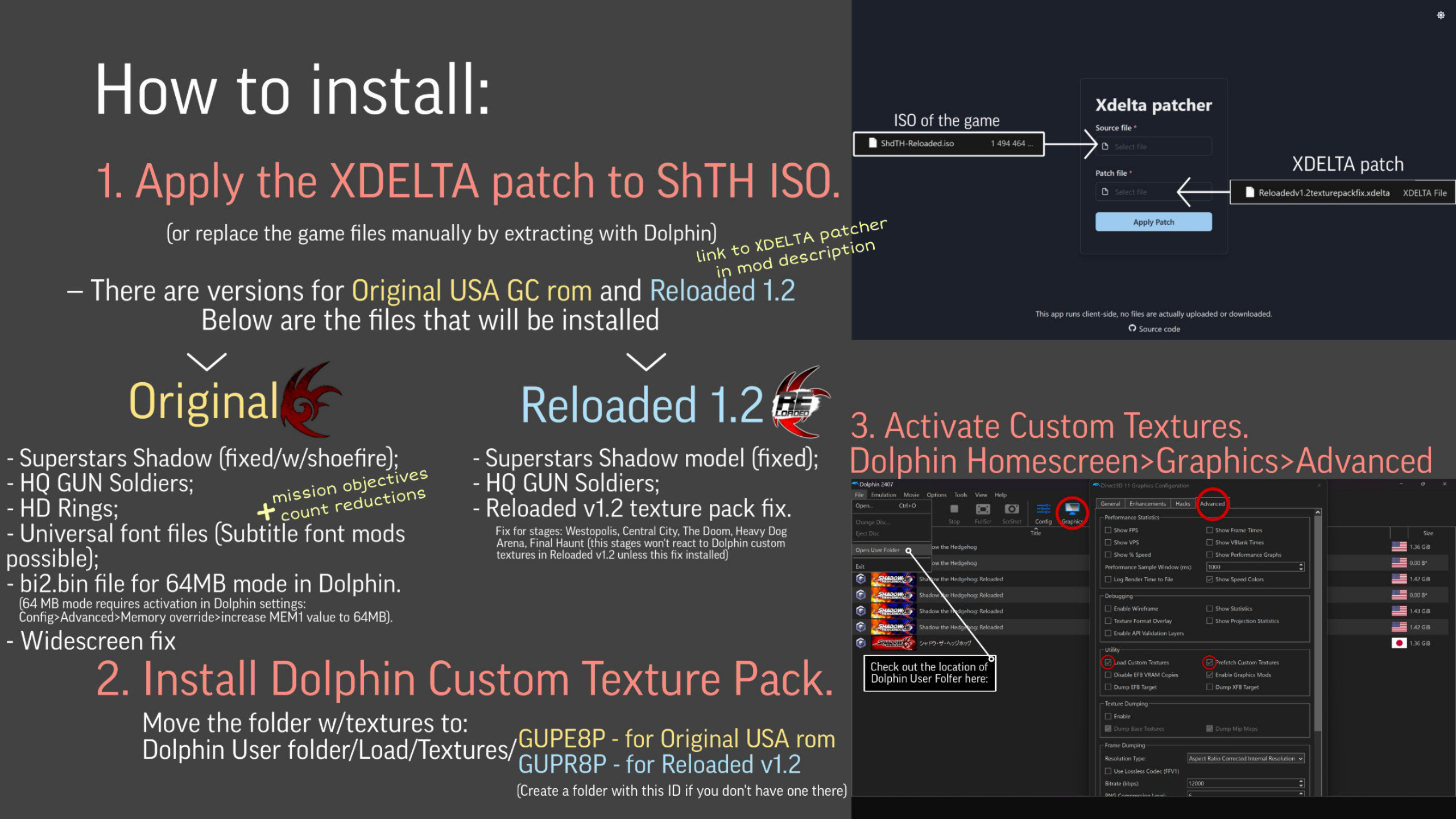 UpRes PROJECT - City Stages DEMO Mod for Shadow The Hedgehog | ShTH Mods