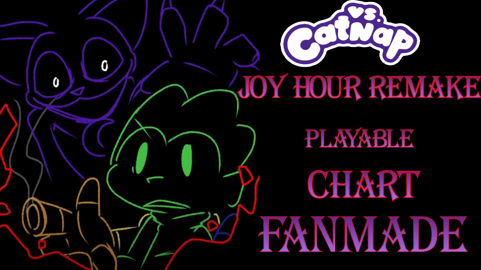 FNF Vs Catnap V2 Fan-Chart | Joy Hour REMAKE Mod Mod for Friday Night ...