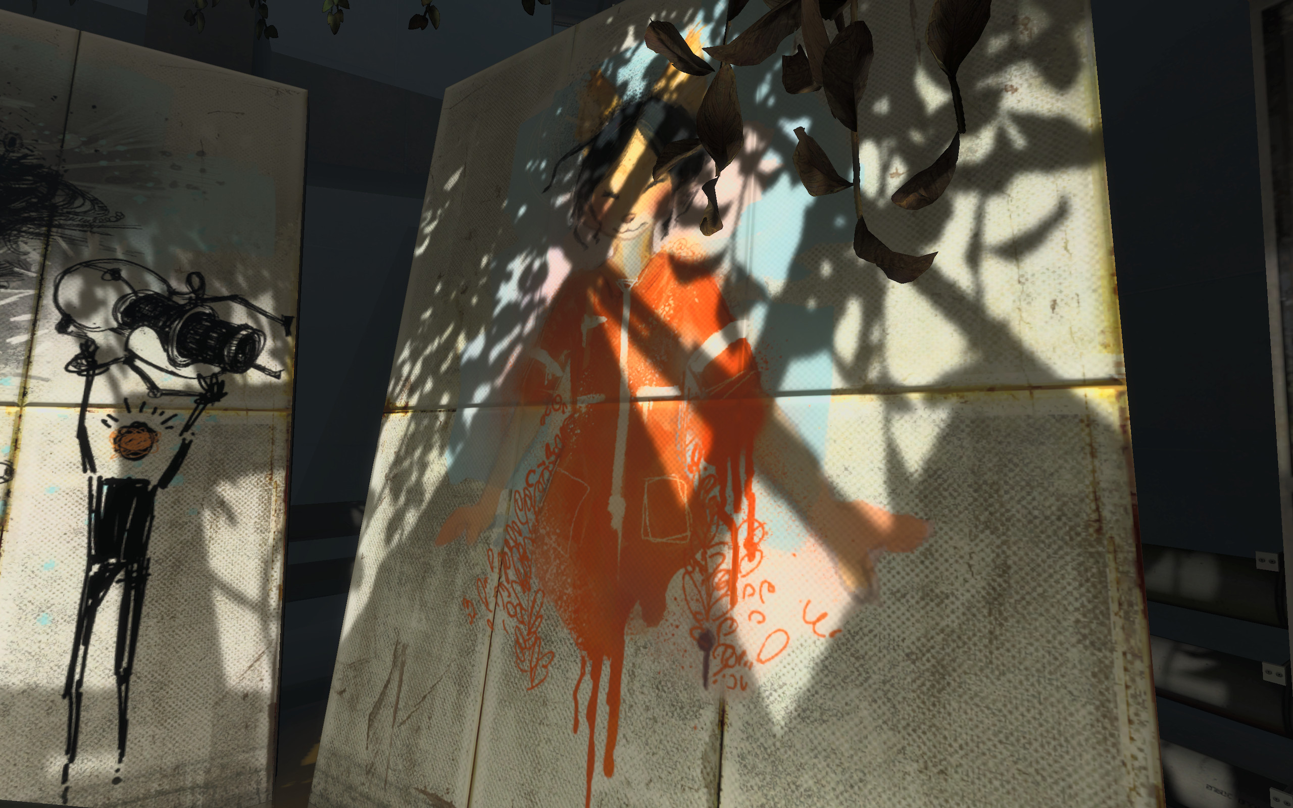 Fox Chell mural Mod for Portal 2 | P2 Mods