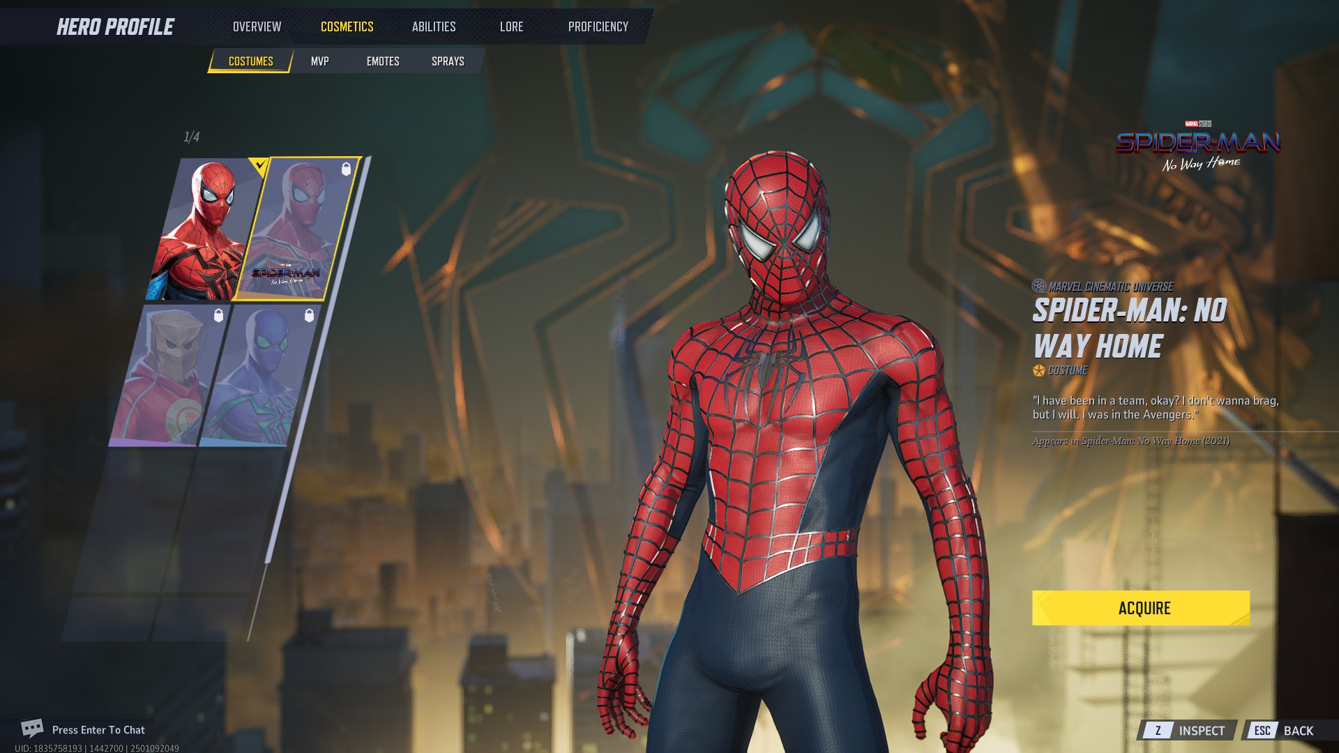 Raimi Suit Spider-Man Mod for Marvel Rivals | MR Mods