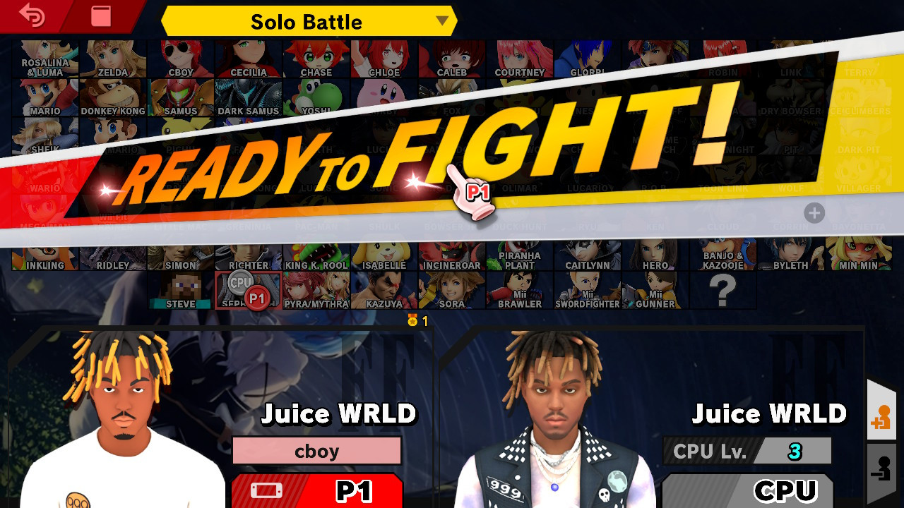 Juice WRLD (Slayer) Mod for Super Smash Bros. Ultimate | SSBU Mods