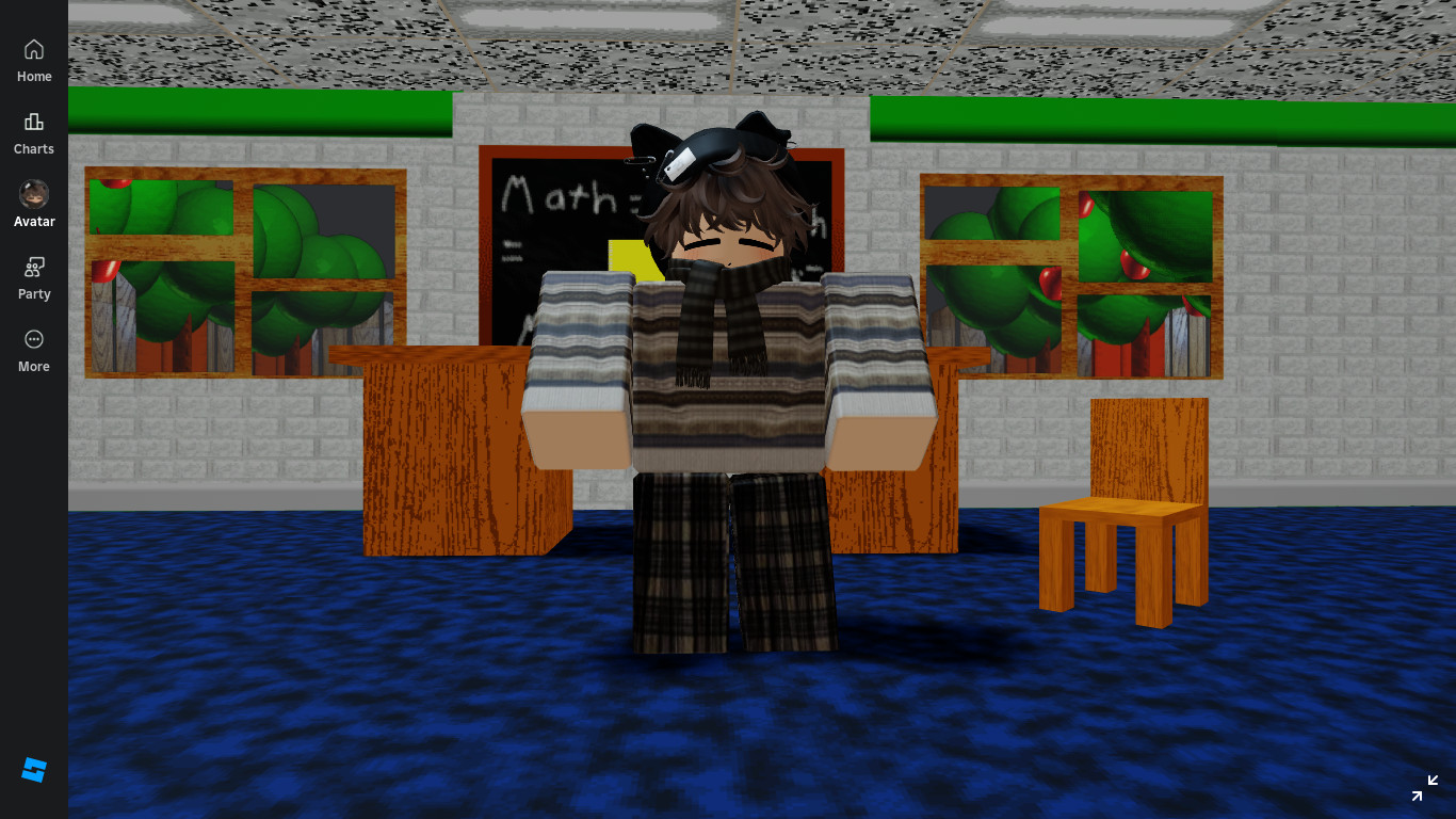 Baldi's Basics style avatar background Mod for Roblox | RBLX Mods