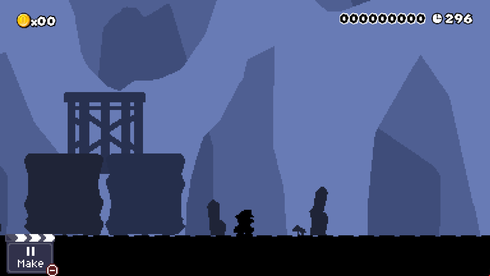 NSMBU Silhouette Style Mod for Super Mario Maker World Engine | SMMWE Mods