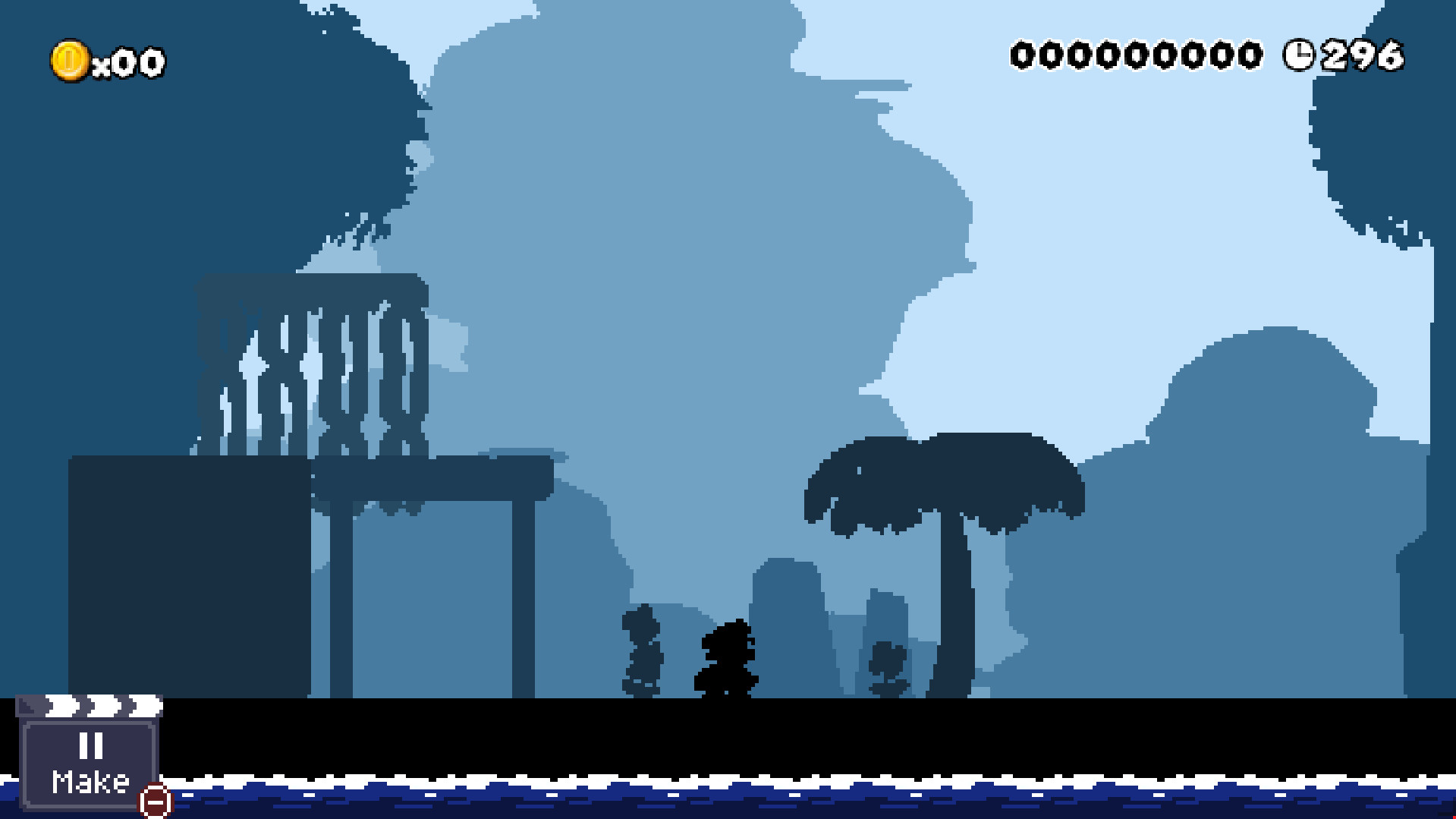 NSMBU Silhouette Style Mod for Super Mario Maker World Engine | SMMWE Mods