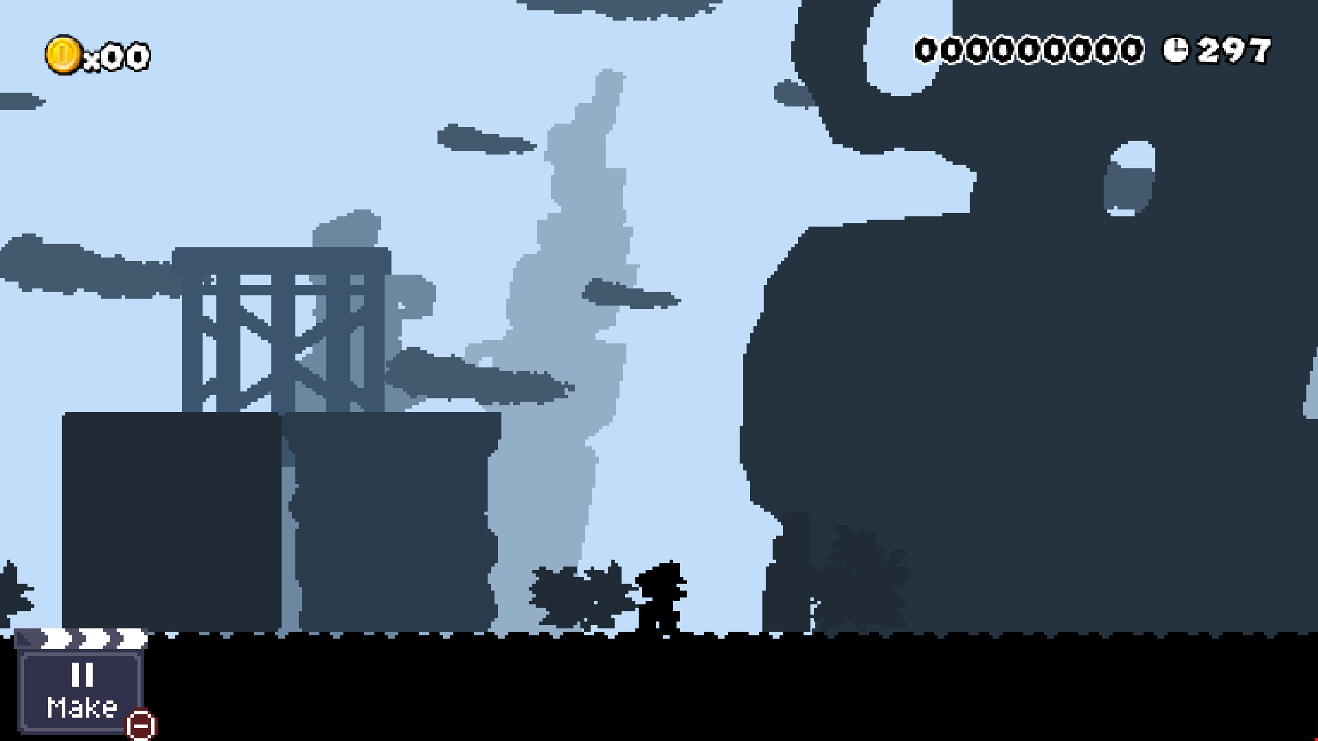 NSMBU Silhouette Style Mod for Super Mario Maker World Engine | SMMWE Mods