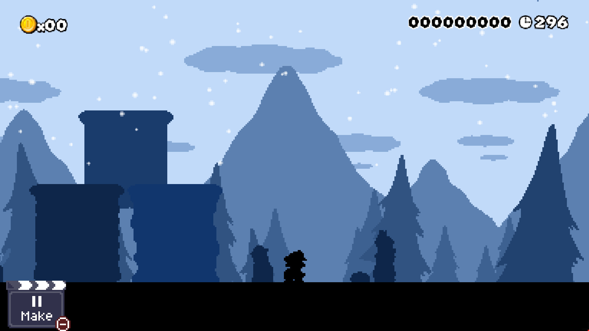 NSMBU Silhouette Style Mod for Super Mario Maker World Engine | SMMWE Mods