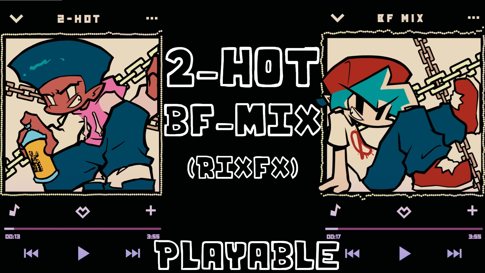 2HOT BF-MIX (RixFX) PLAYABLE Mod for Friday Night Funkin' | FNF Mods