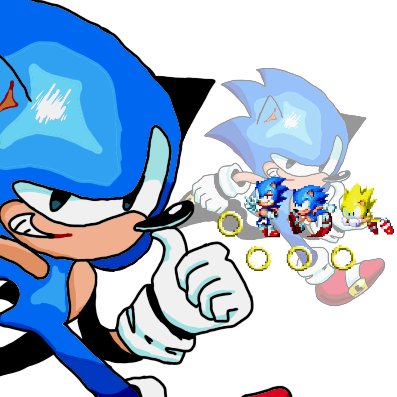 Artwork Junio Sonic Mod for Sonic 3 A.I.R. | S3AIR Mods