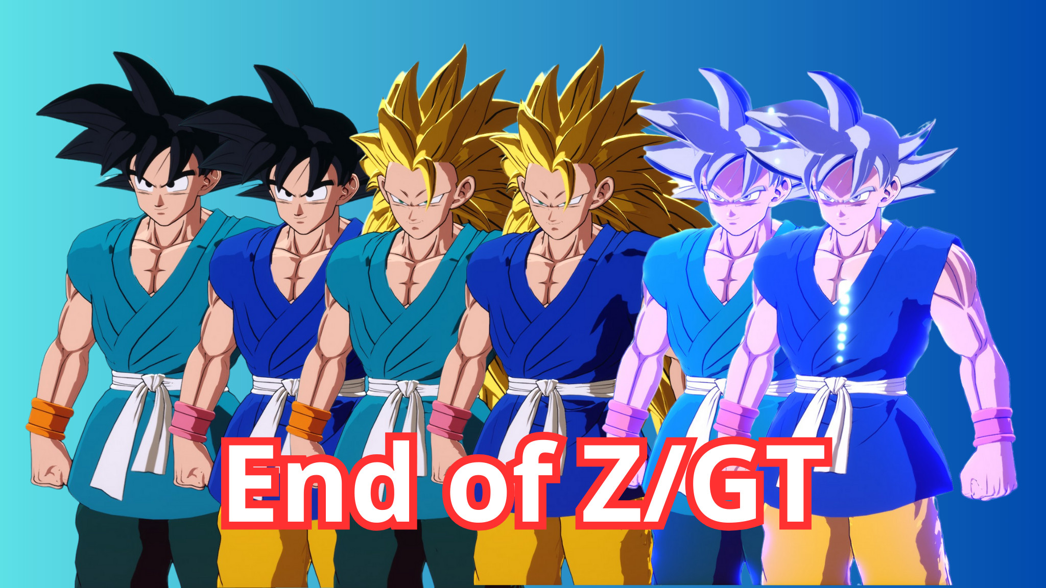 Goku End of Z and GT Costumes Pack Mod for Dragon Ball: Sparking! ZERO ...