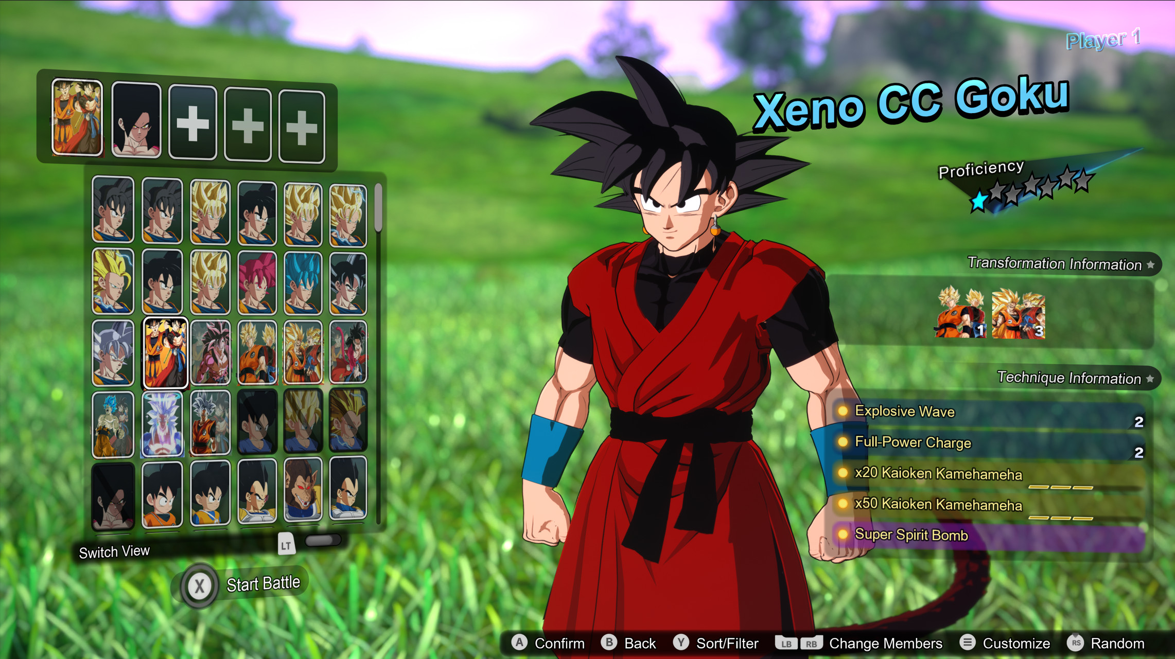 SDBH Goku² (CC and Xeno Goku Fusion) Mod for Dragon Ball: Sparking ...