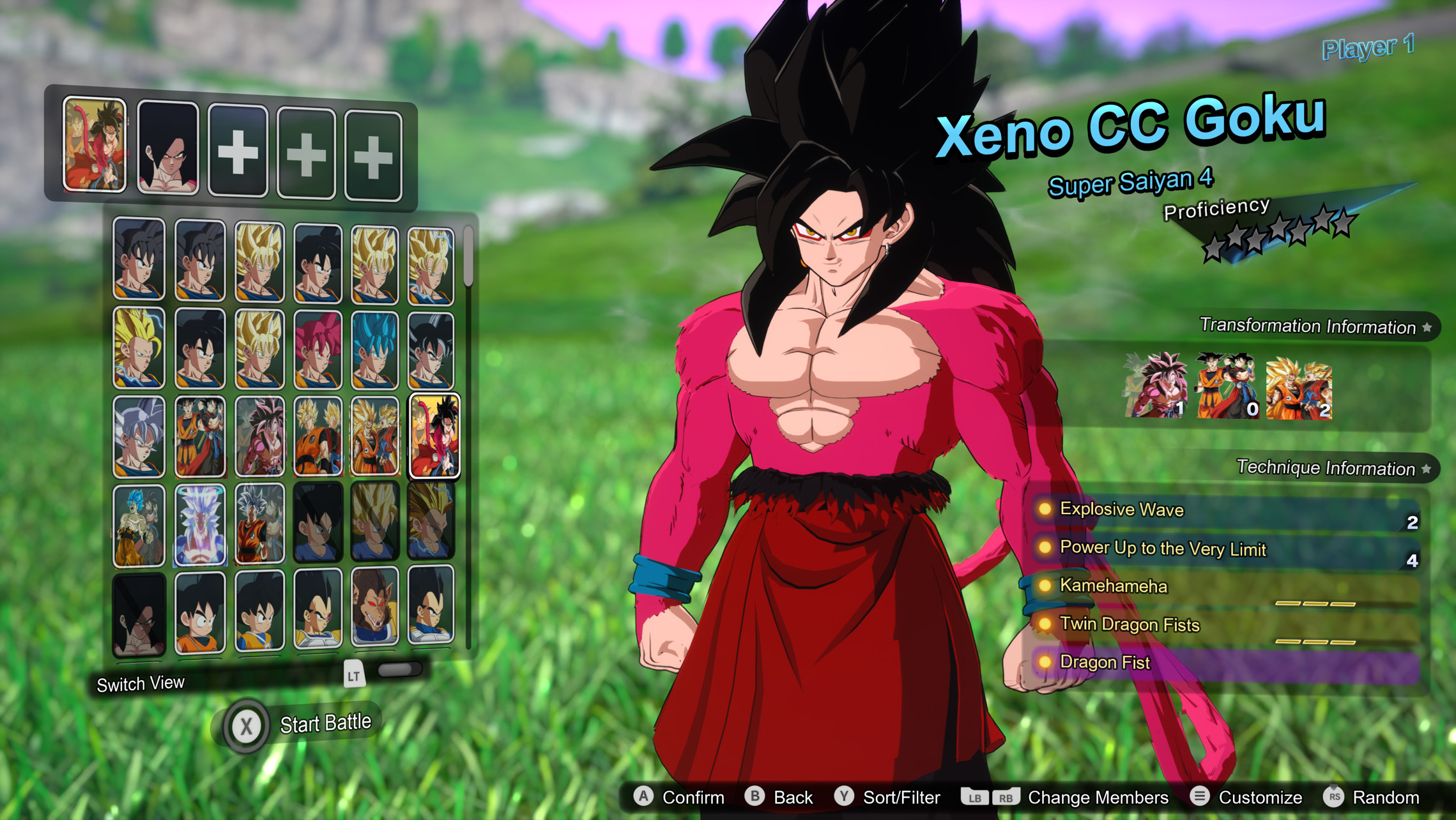 SDBH Goku² (CC and Xeno Goku Fusion) Mod for Dragon Ball: Sparking ...