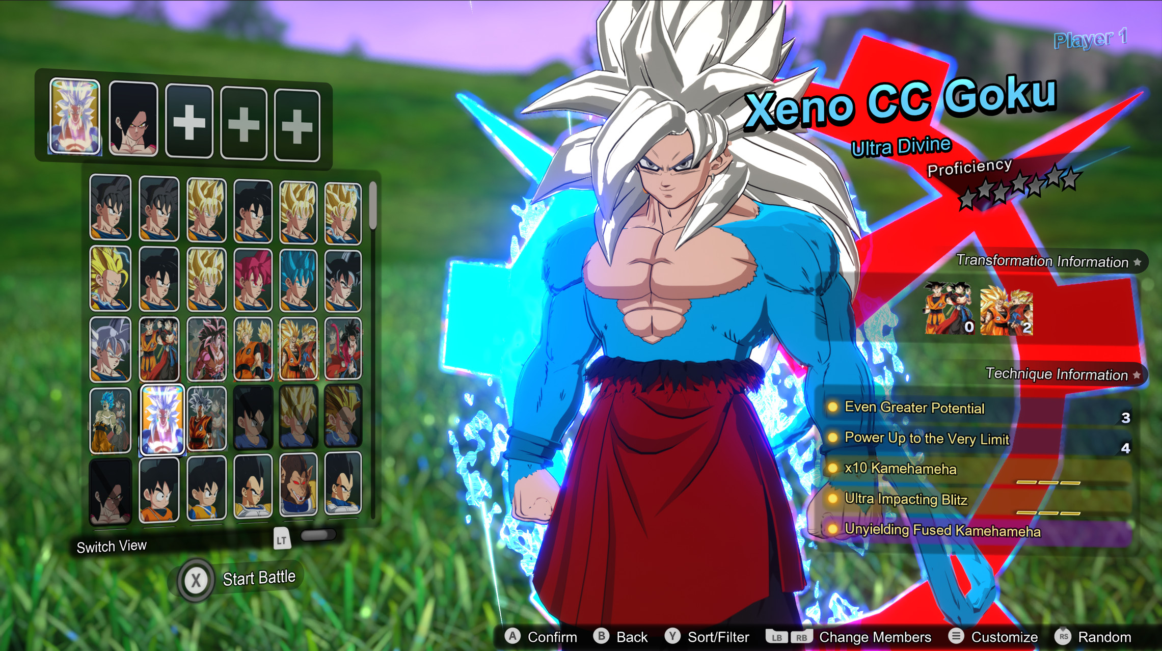 SDBH Goku² (CC and Xeno Goku Fusion) Mod for Dragon Ball: Sparking ...