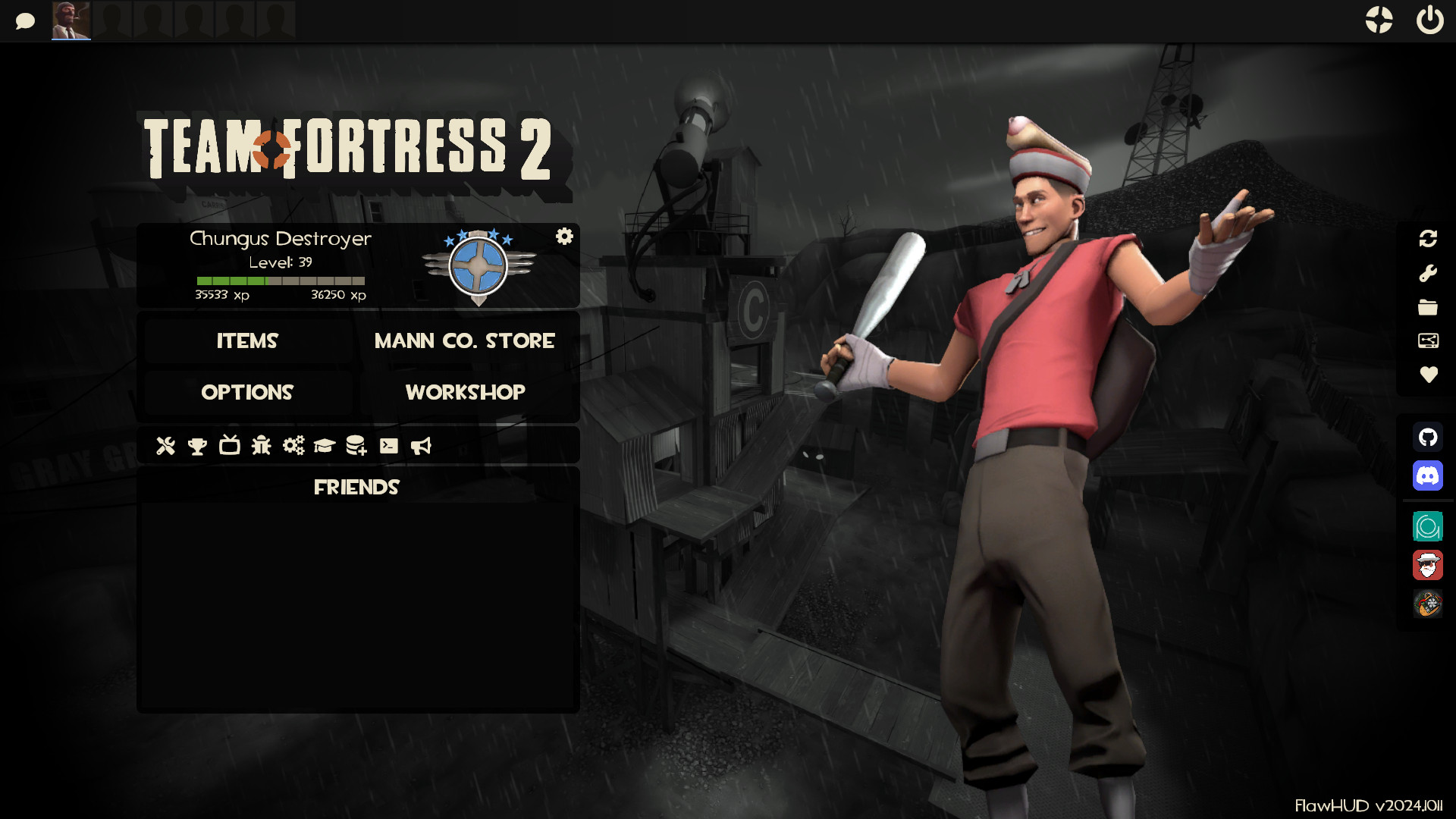 Black and White Menu Pack - Extended Mod for Team Fortress 2 | TF2 Mods