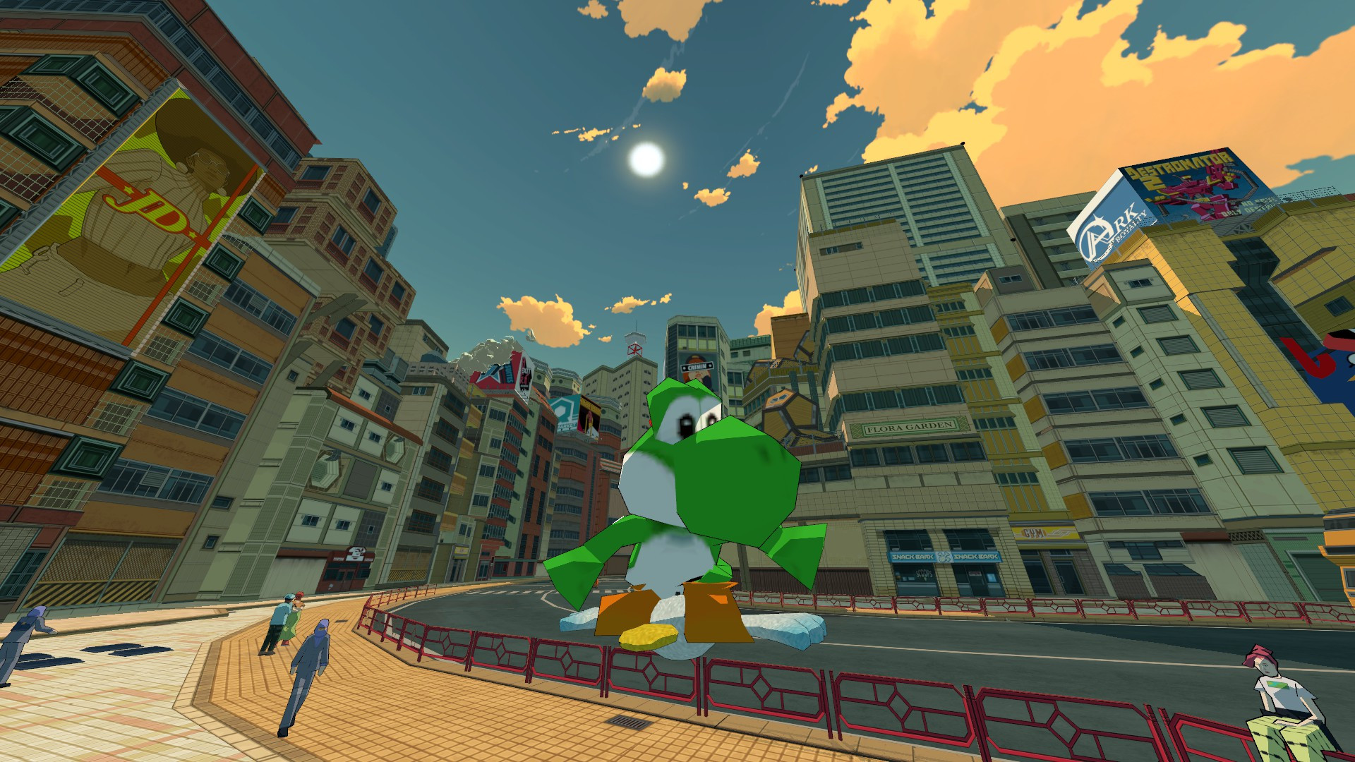 Yoshi (Low Poly) Mod for Bomb Rush Cyberfunk | BRC Mods