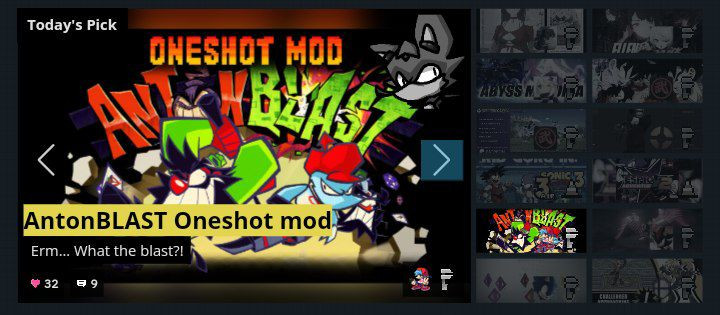 AntonBLAST Oneshot mod Mod for Friday Night Funkin' | FNF Mods